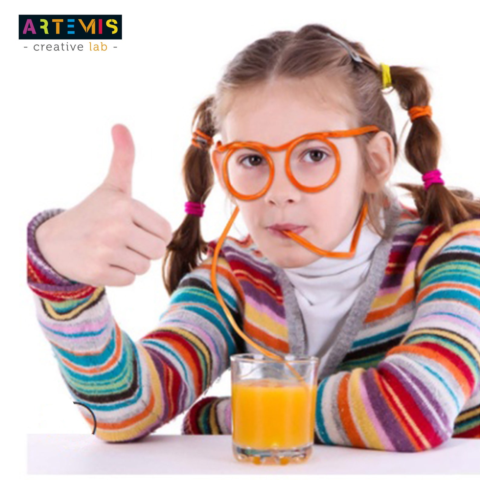 10PCS Silly Straw Glasses, Reusable Fun Loop Drinking Straw Eye Glasses ...