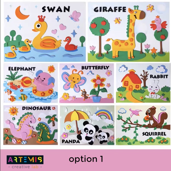 Foam Sticker Craft Kits - Etsy