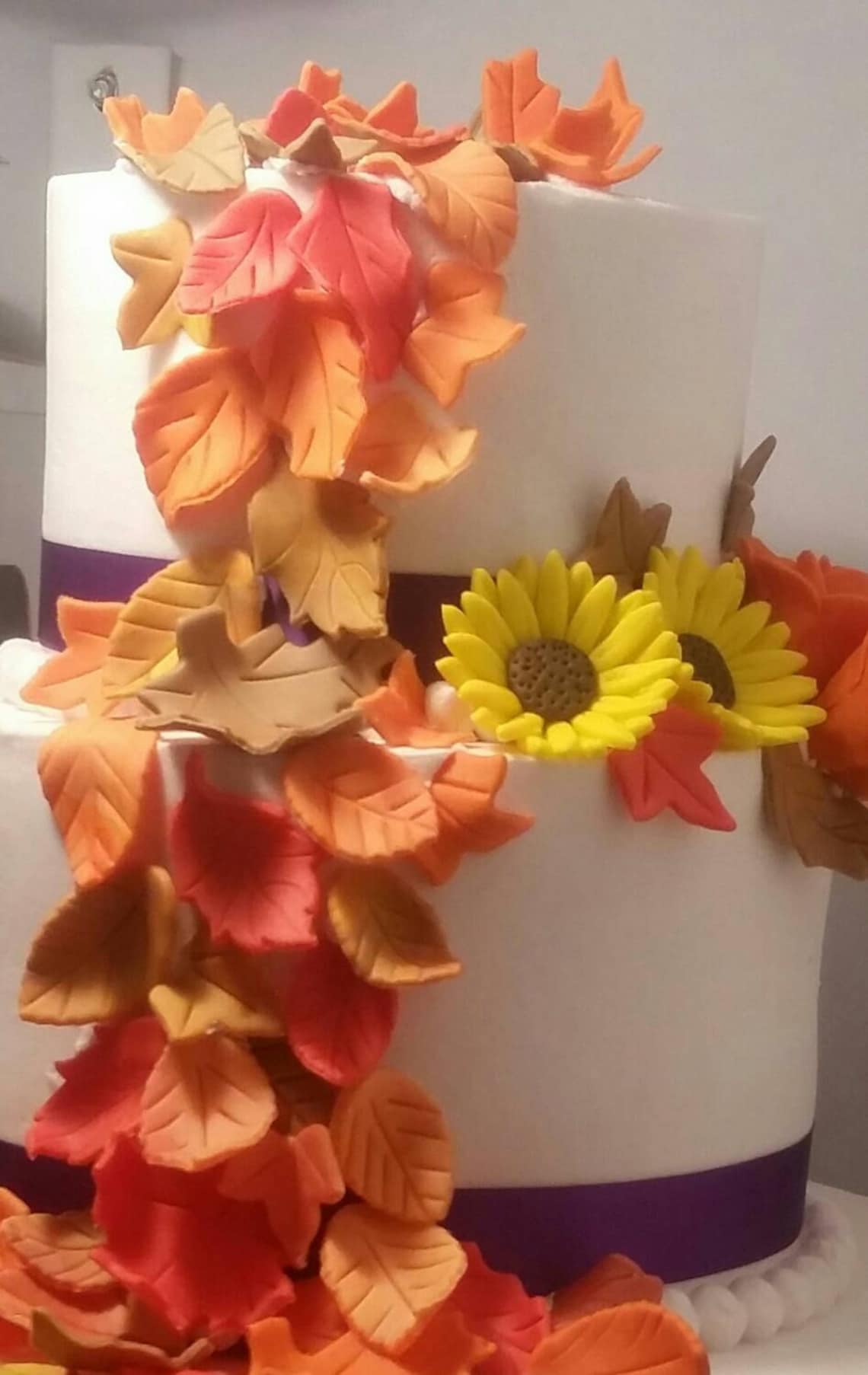 Handmade Edible Fondant Fall Leaves Cake Cupcake Toppers - Etsy