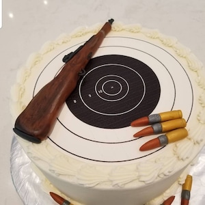 Hunting Shooting Target Fondant Cake Topper Set - Etsy