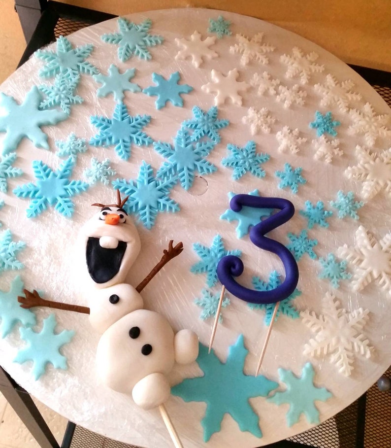 Frozen Olaf Inspired Cake Topper Set - Etsy