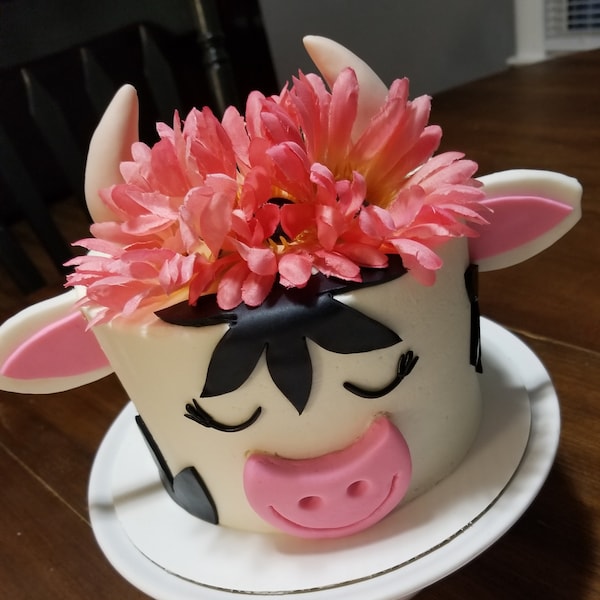 Cow Horns Cake Topper - Etsy