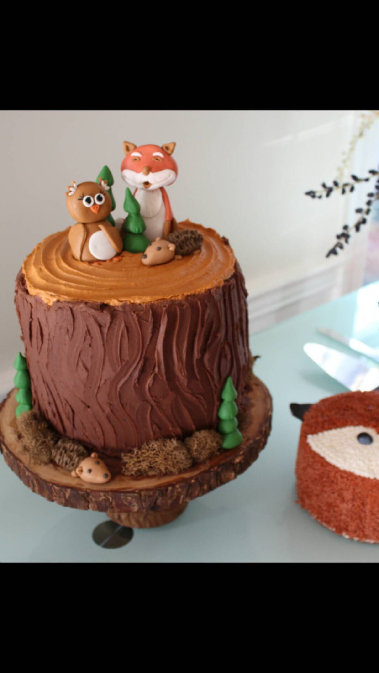 Handmade Edible Fondant Woodland Fox Hedgehog Owl Cake Topper - Etsy