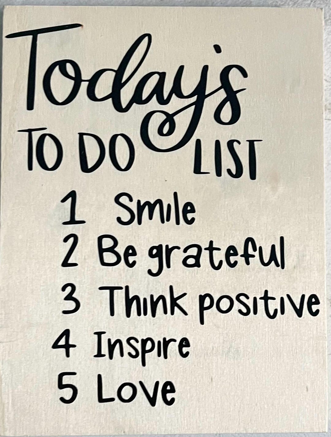 Today’s to Do List Wooden Sign - Etsy