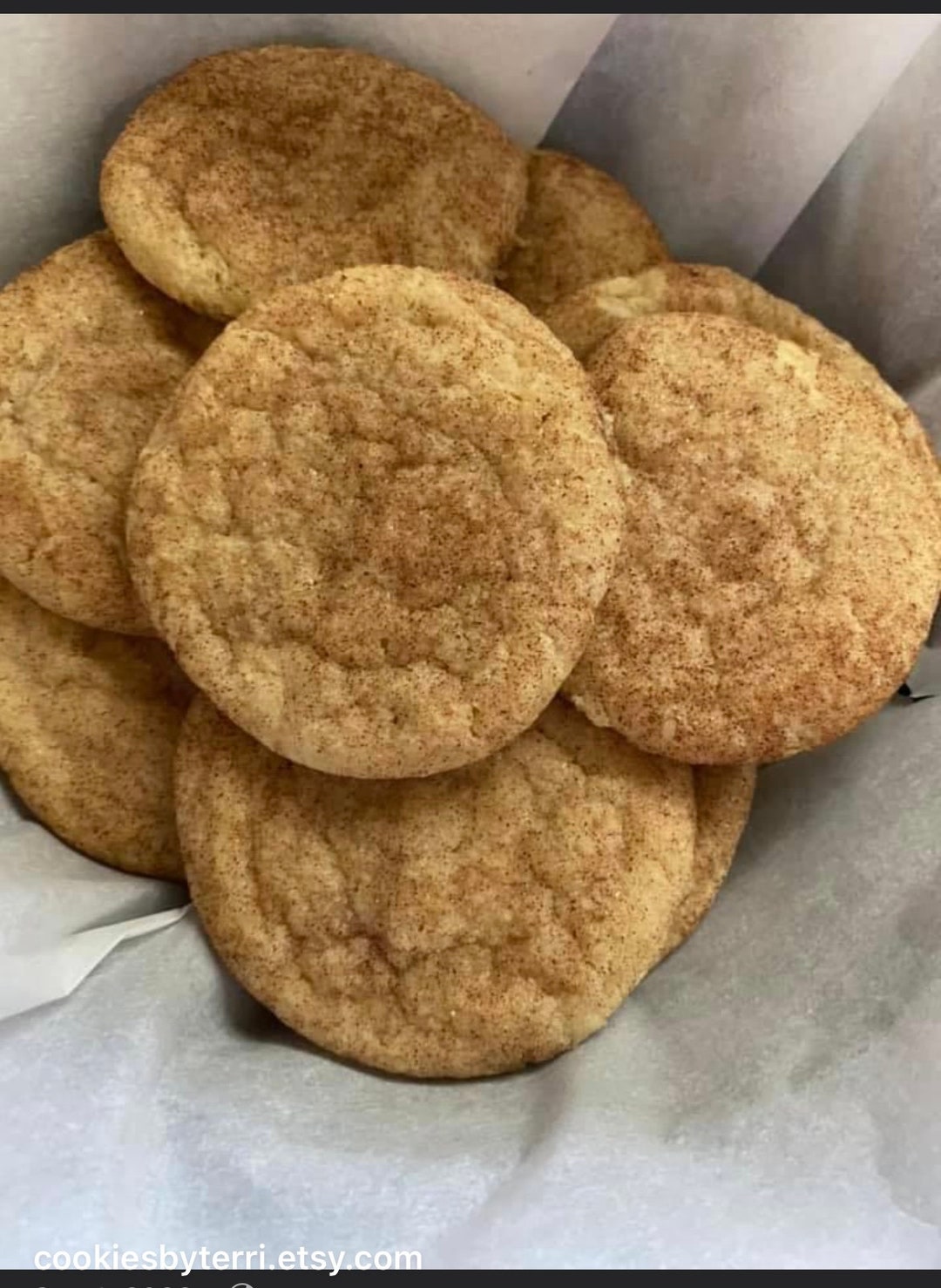 One Dozen Homemade Snickerdoodle Cookies - Etsy