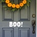 Halloween Front Door Vinyl Decal Boo Decal Boo Halloween Vinyl Decal ...