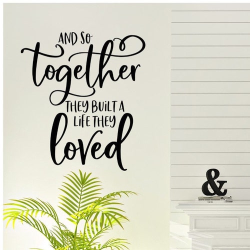 Together We Make a Family Wall Vinyl Decal Living Room Family - Etsy