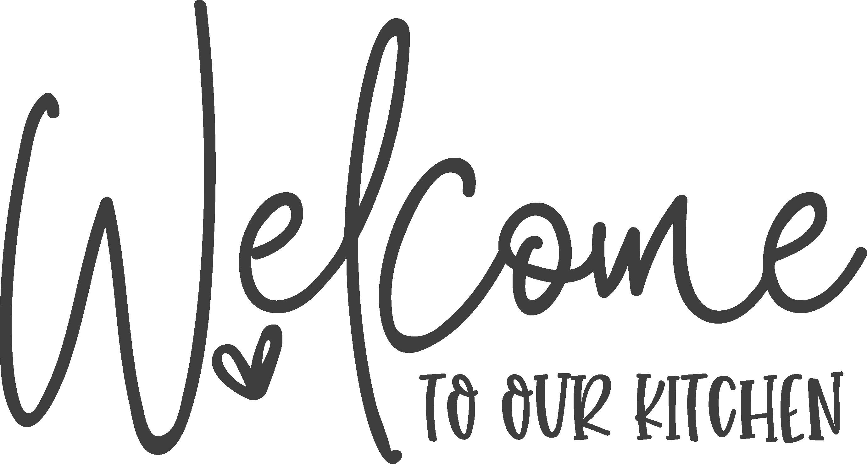 Welcome to Our Kitchen Vinyl Wall Kitchen Decal Kitchen | Etsy