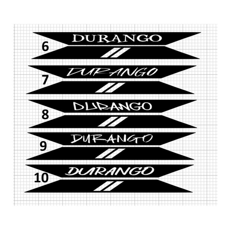 Dodge Durango Tail Light Racetrack Decal Center Overlay Fits - Etsy