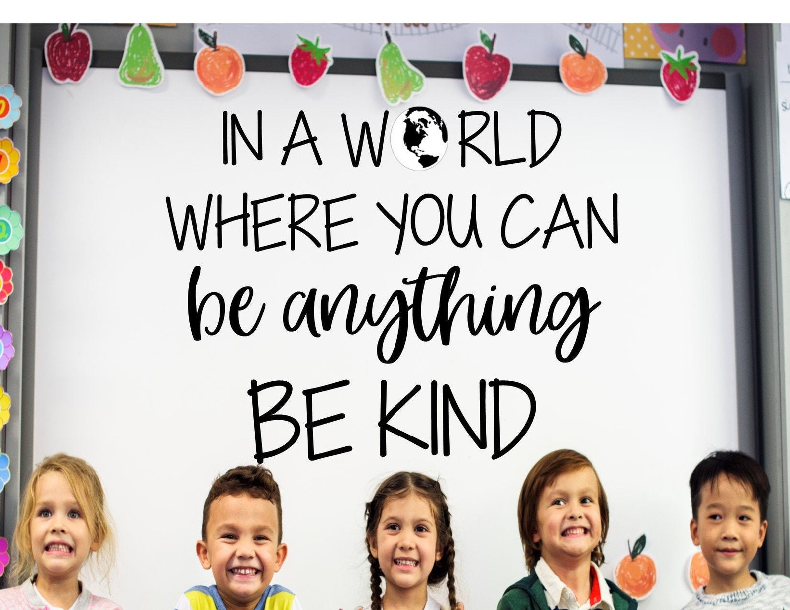 In a World Where You Can Be Anything Be Kind Vinyl Wall Decal - Etsy