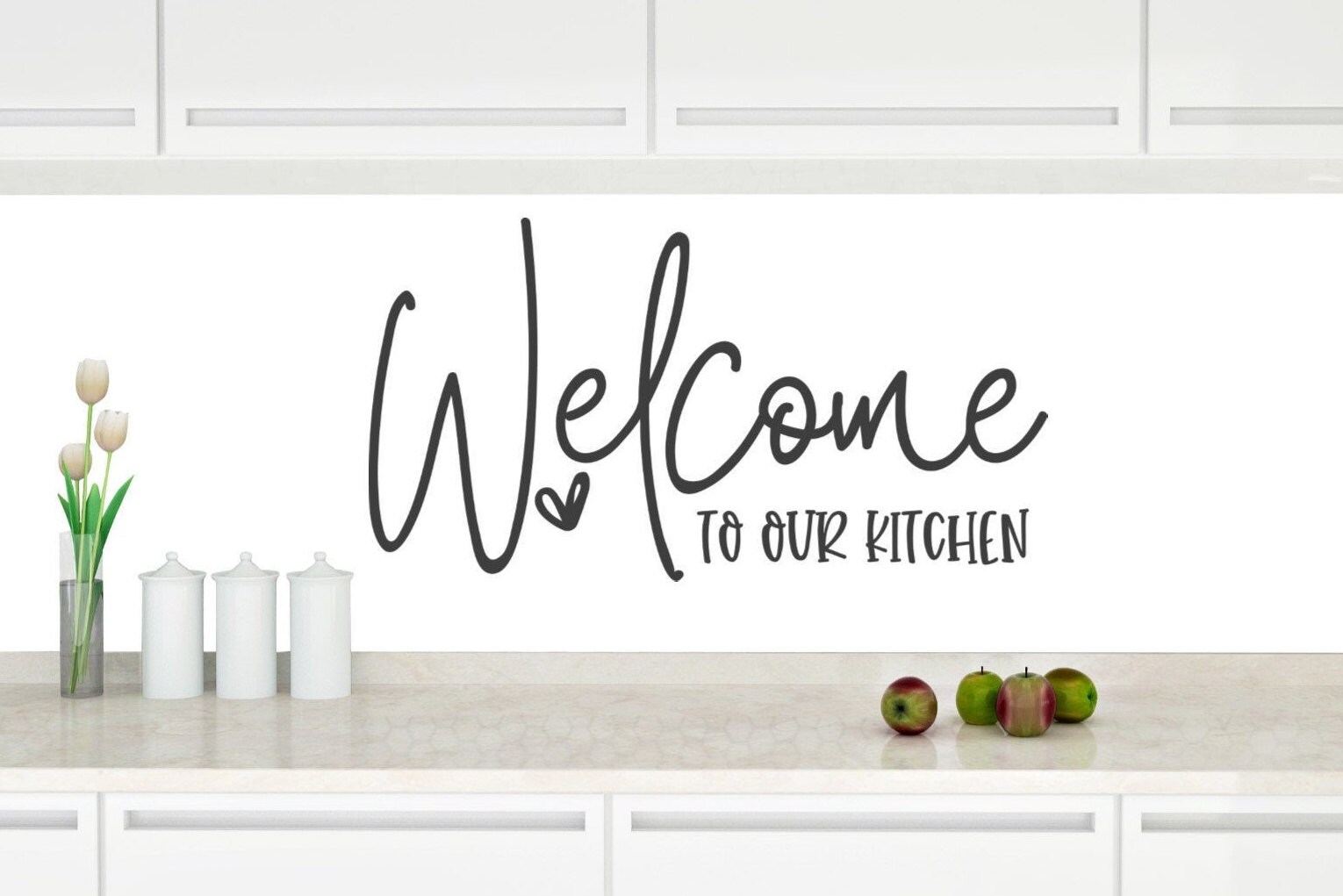 Welcome to Our Kitchen Vinyl Wall Kitchen Decal Kitchen | Etsy