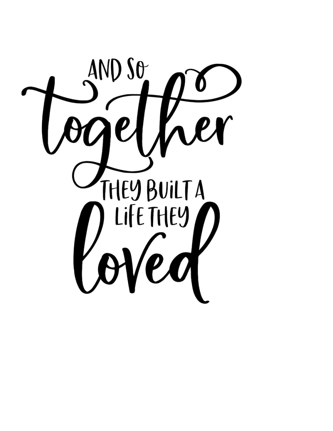 And So Together They Built a Life They Loved Housewarming | Etsy