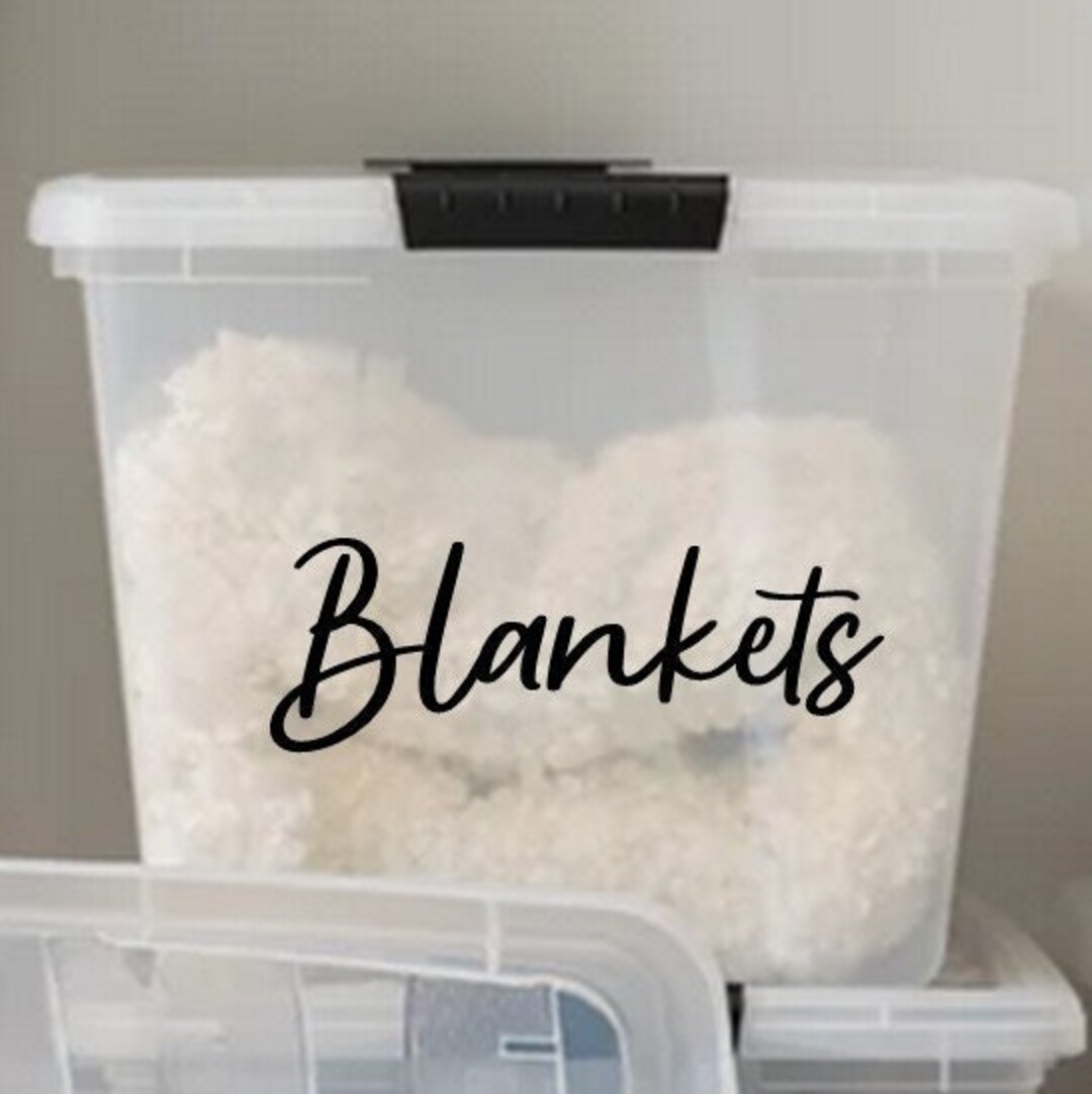 Set of 5 Labels Custom Vinyl Decal Bin Organizer Labels I Home | Office ...