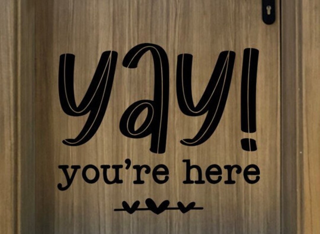 Yay! You're Here! Classroom Door Wall Decal - Classroom Decor ...