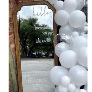 Hello You Look Incredible Go Take a Selfie Wedding Sign L Customized ...