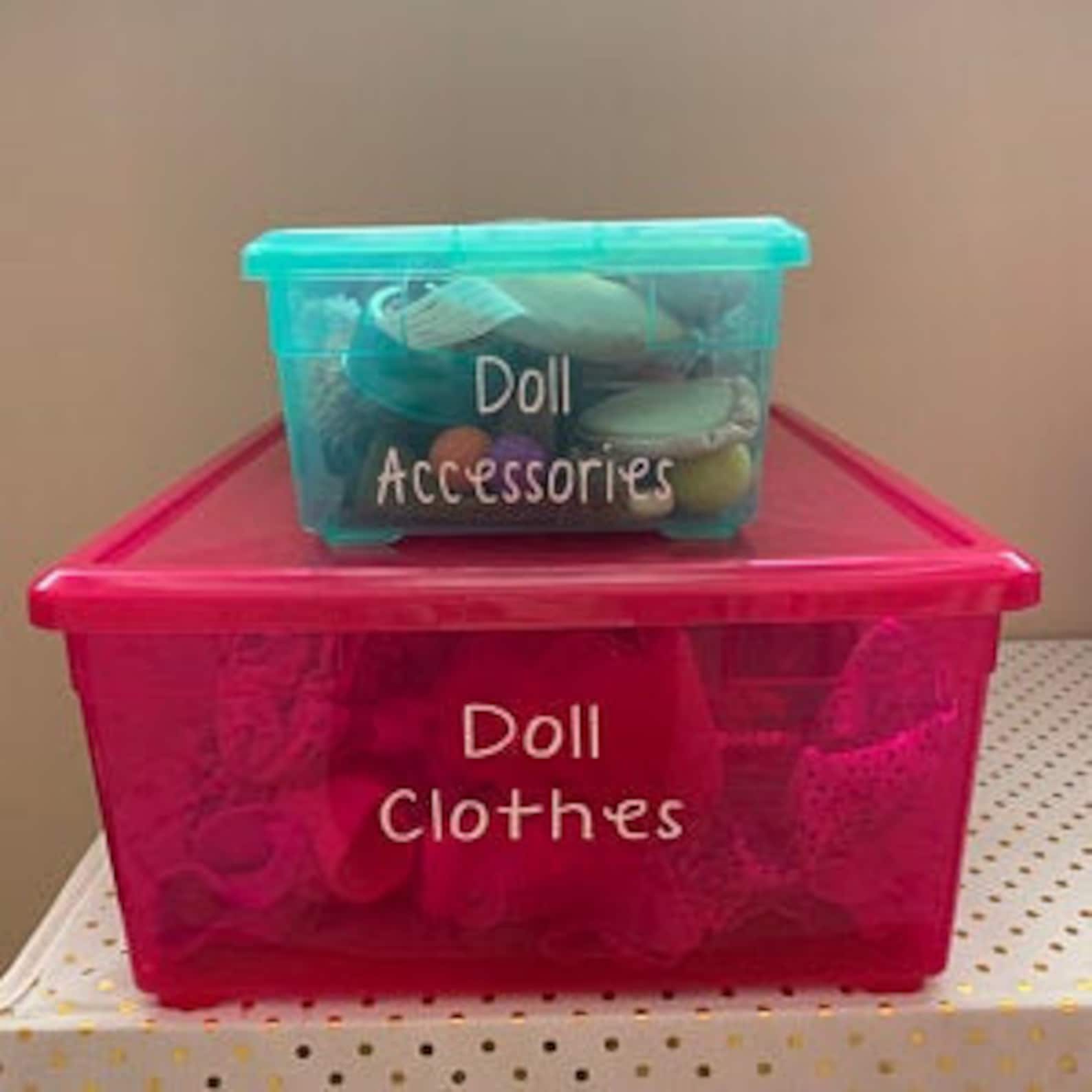 Set of 5 Labels - Custom Vinyl Decal Bin Organizer Labels - Home ...