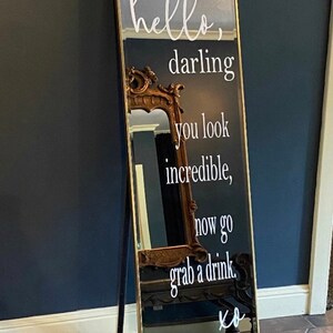 Hello Darling Grab a Drink Wedding Sign / Customized Couple Names ...