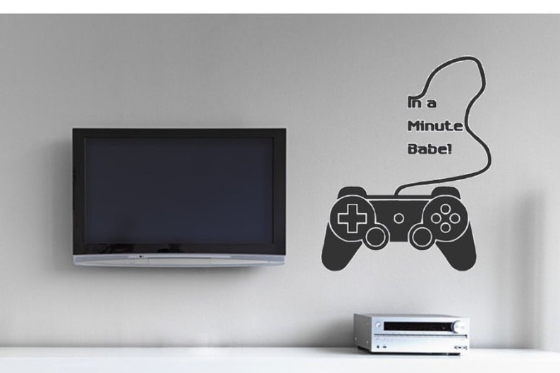 Video Game Vinyl Wall Decal Man Cave Vinyl Wall Decal Kids - Etsy
