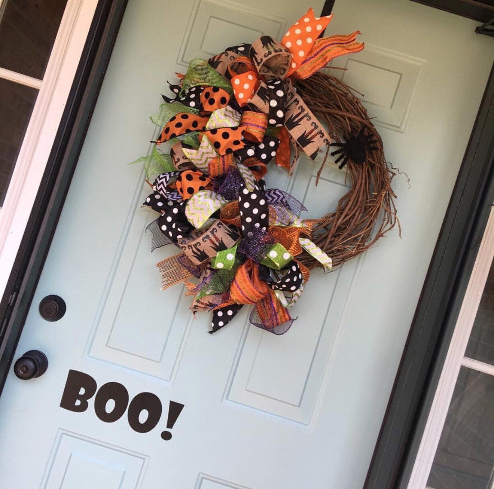 Halloween Front Door Vinyl Decal Boo Decal Boo Halloween - Etsy