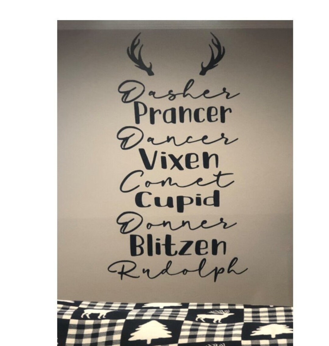 Christmas Reindeer Names - Santa Reindeer Name List - Santa's Reindeer ...