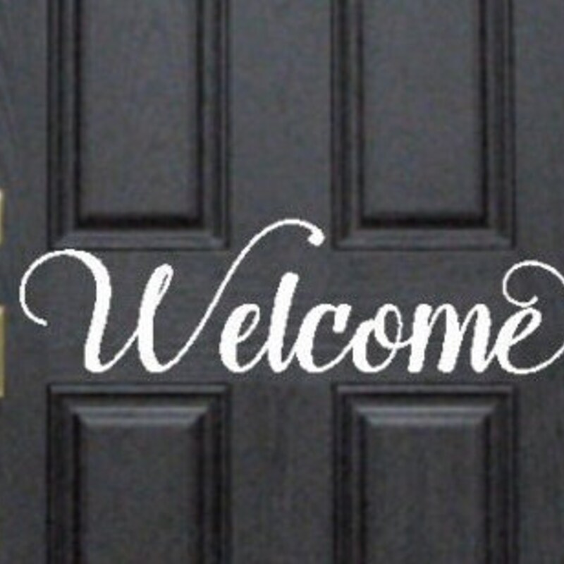 Welcome Decal - Etsy