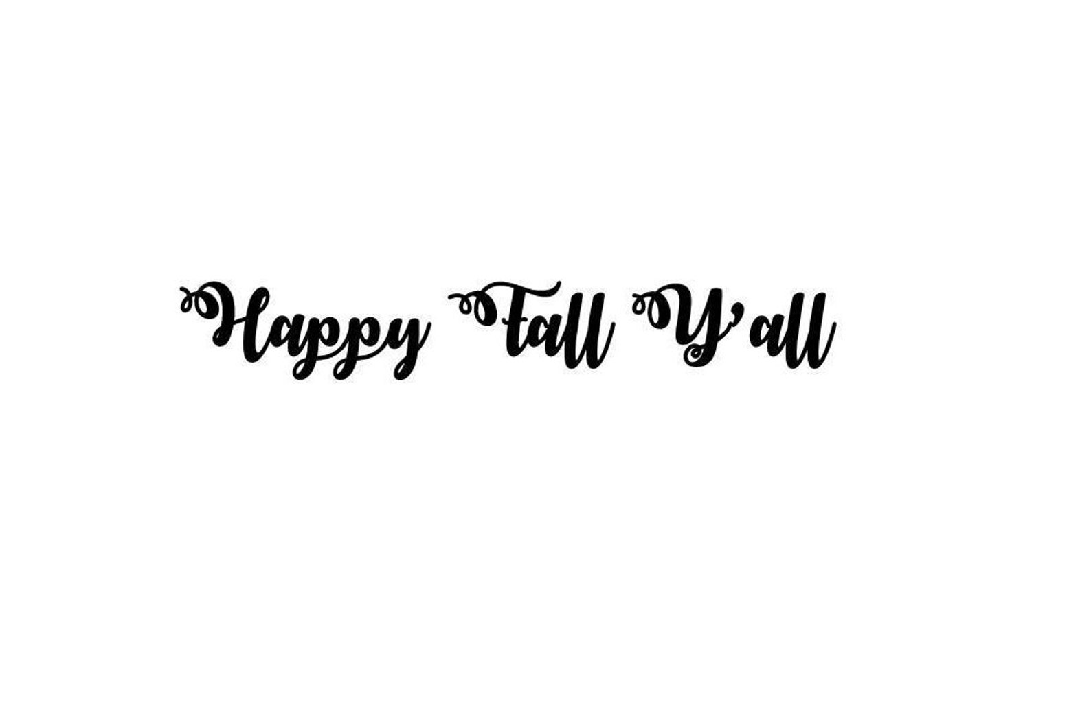 Fall Front Door Vinyl Decal - Happy Fall Decal - Halloween Vinyl Decal ...