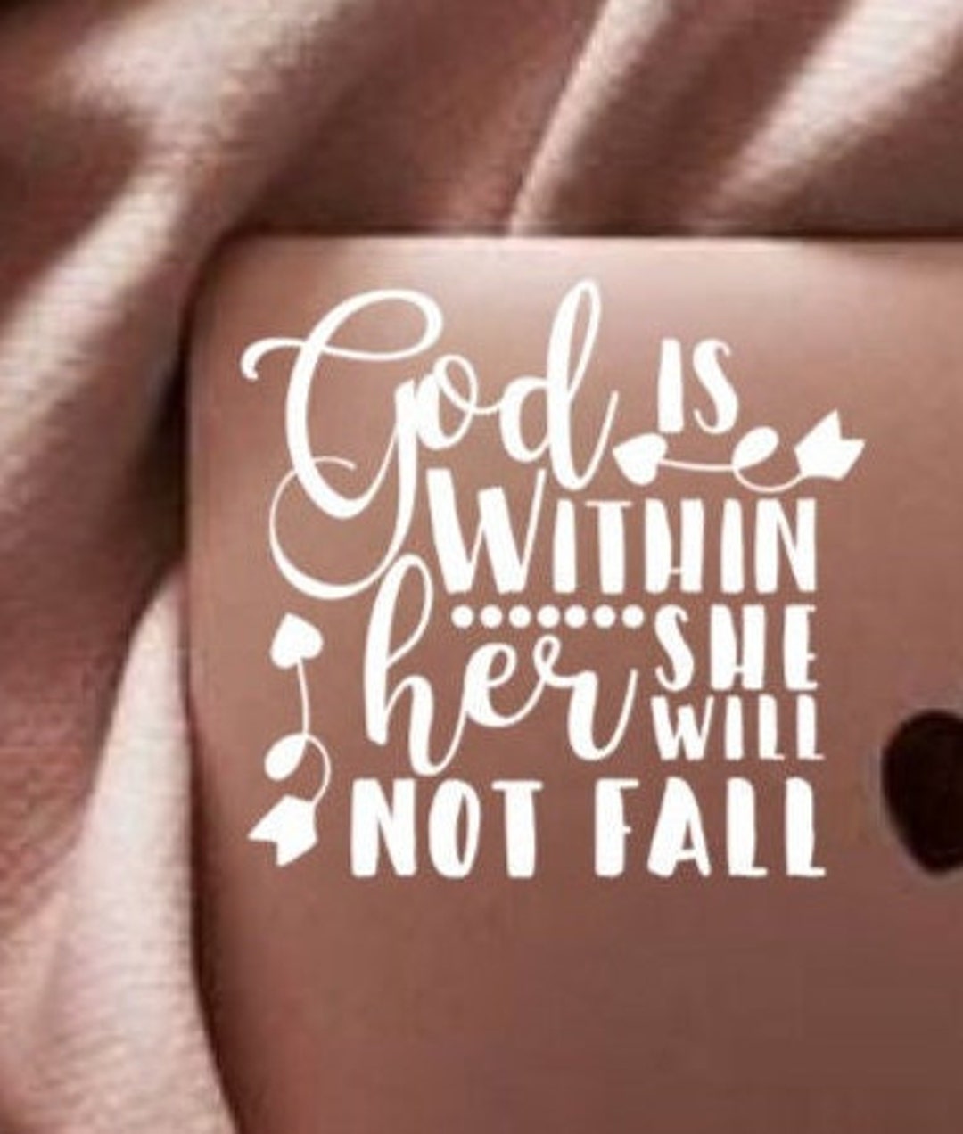 God is Within Her She Will Not Fail Laptop Decals Phone Decals Small ...
