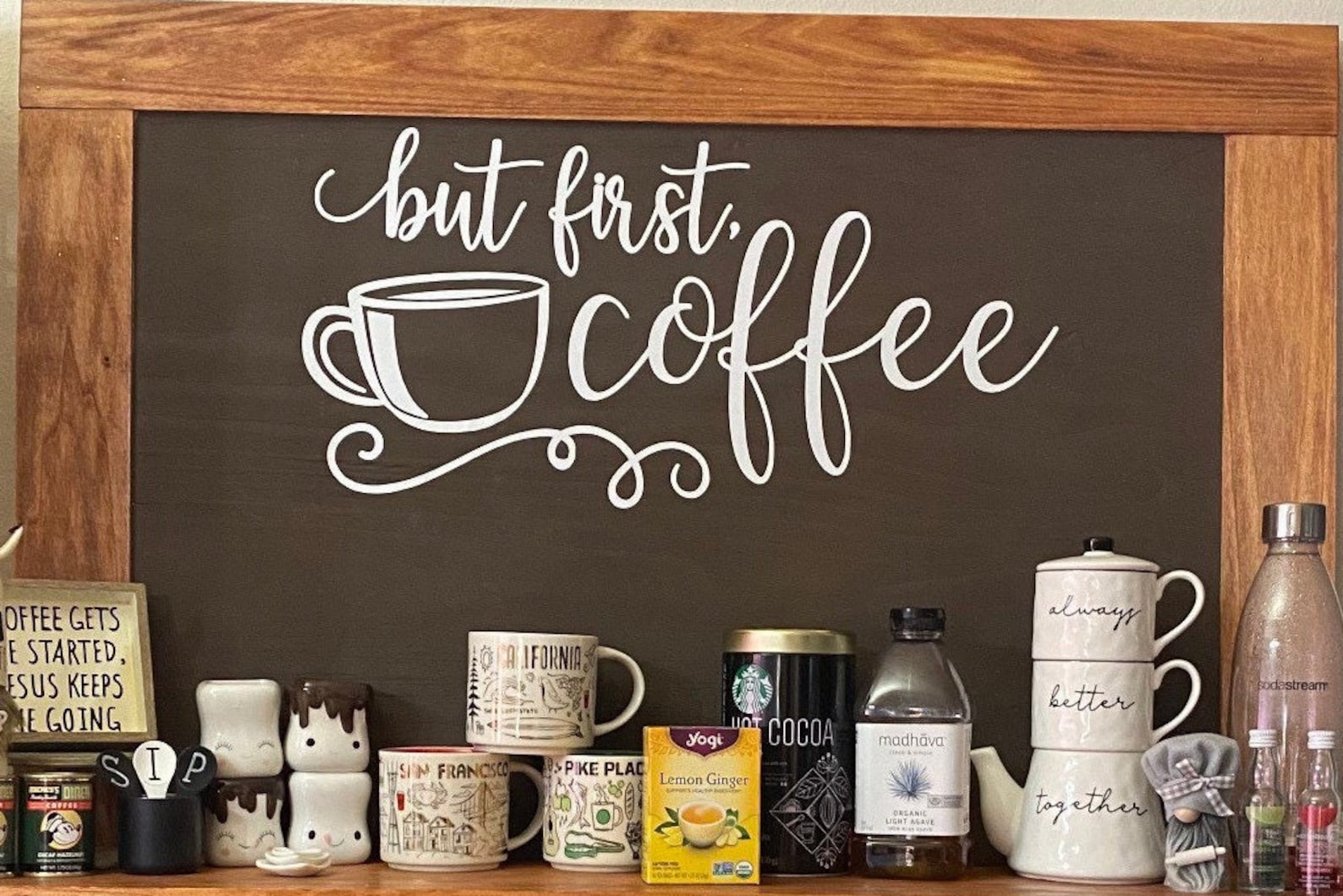 But First Coffee Wall Vinyl Decal Living Room Vinyl Wall - Etsy