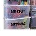 Set of 5 Labels Custom Vinyl Decal Bin Organizer Labels I Home Office ...