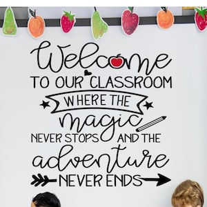 Welcome to Our Classroom Where the Magic Never Stops and the Adventure ...