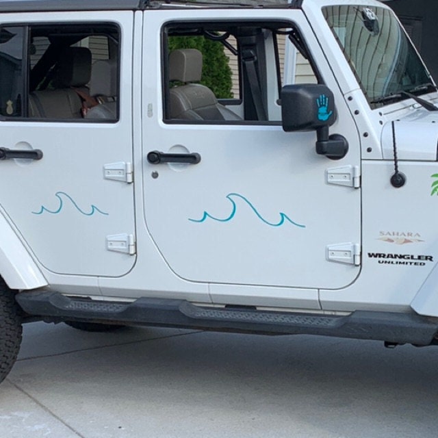 Beach Wave Decal Ocean Wave Car Decal Laptop Decals - Etsy België