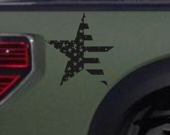 American Flag Star Decal - Etsy