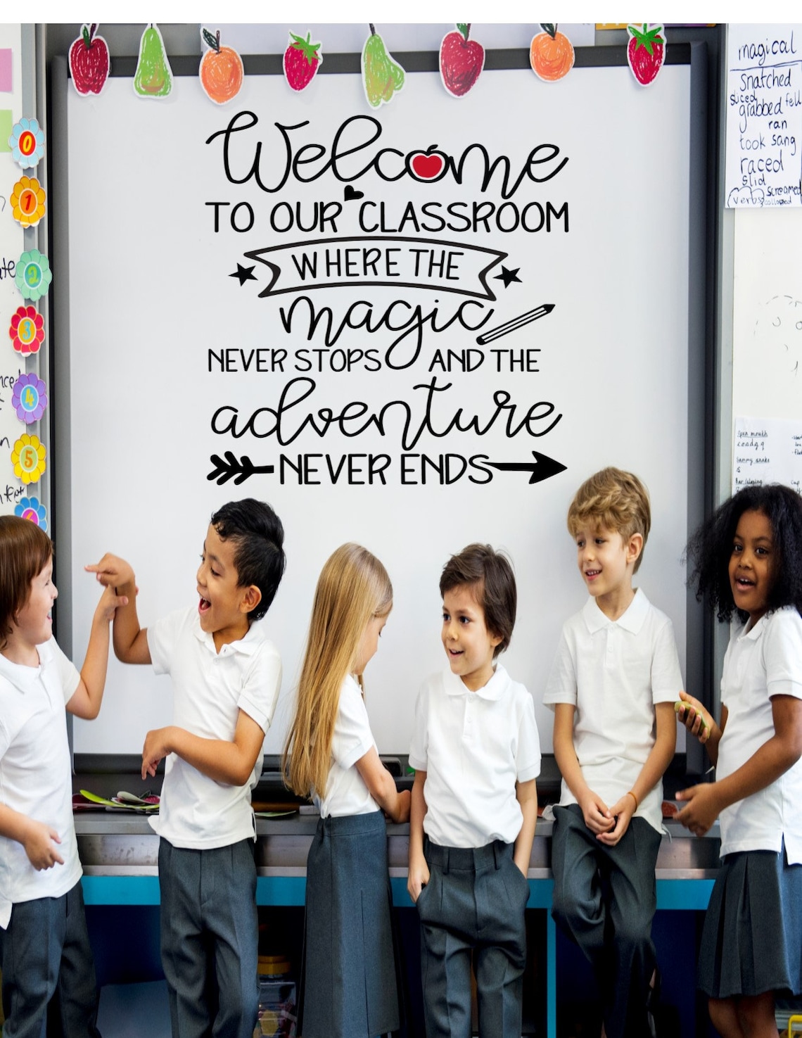 Welcome to Our Classroom Where the Magic Never Stops and the | Etsy