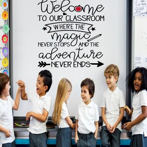 Welcome to Our Classroom Where the Magic Never Stops and the Adventure ...