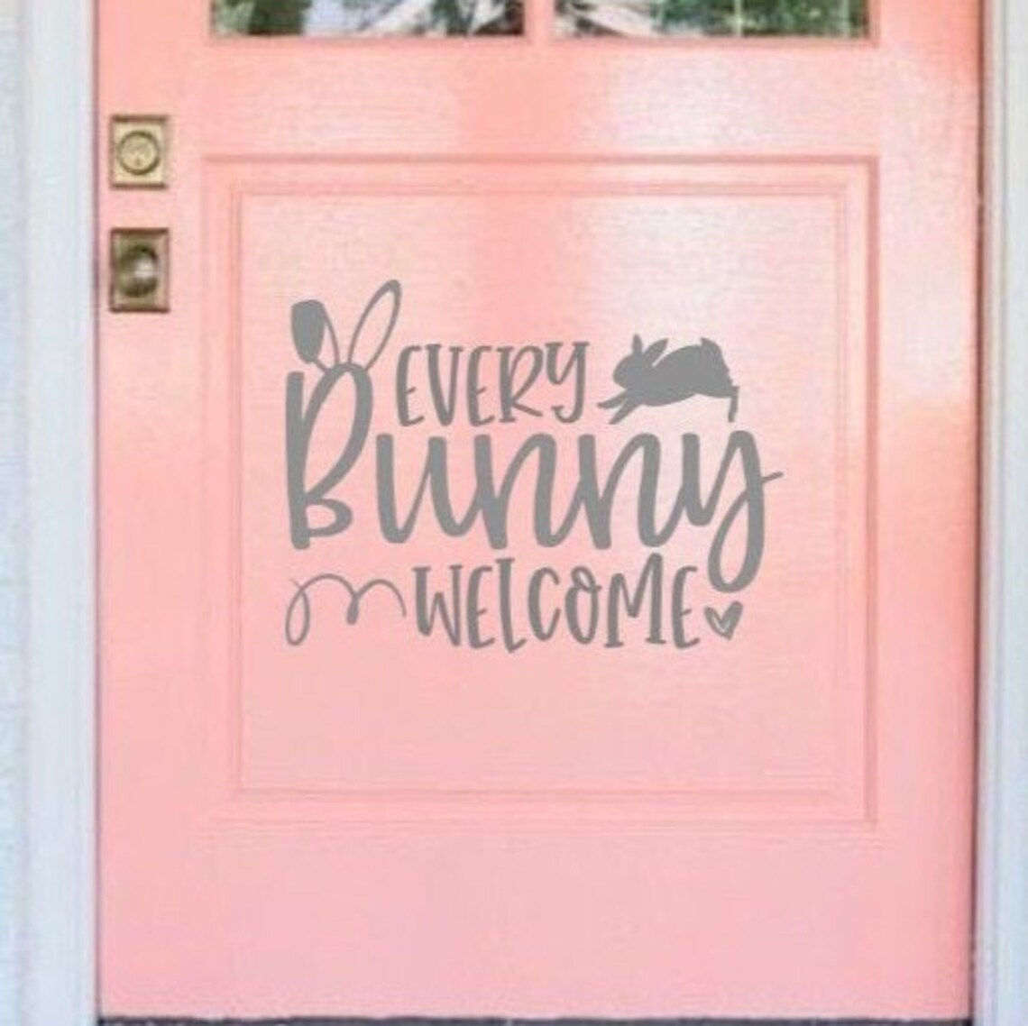 Every Bunny Welcome Easter Wall Decal Easter Door Decor - Etsy