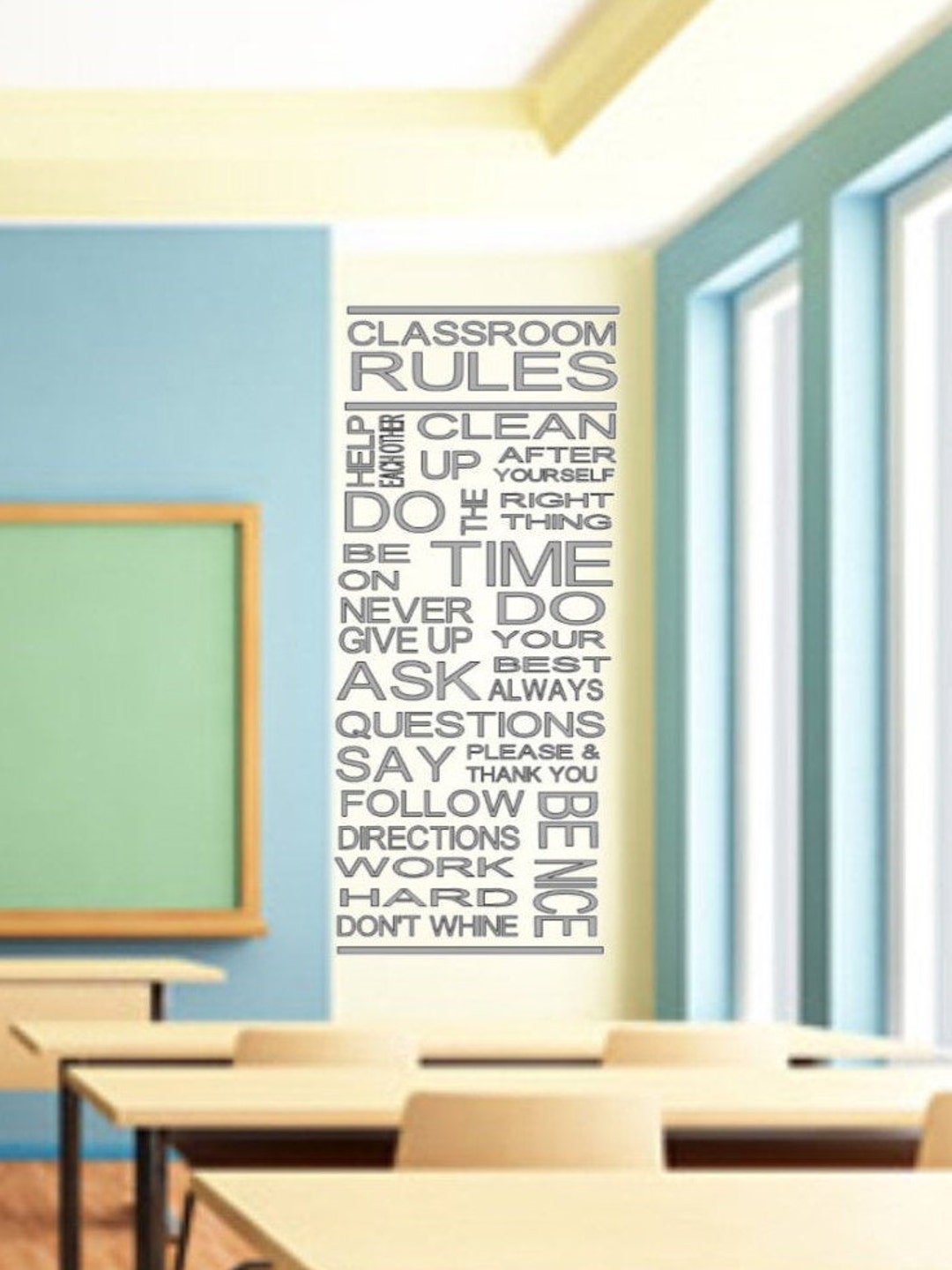 Classroom Rules - in This Classroom - Classroom Vinyl Wall Decal ...