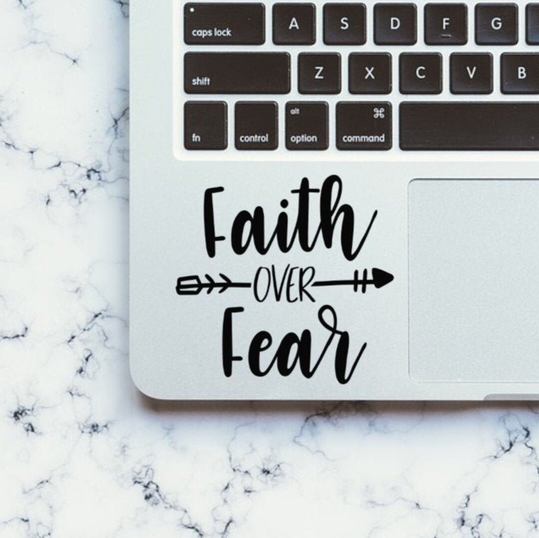 Faith Over Fear Laptop Decals Phone Decals Small Vinyl Decals Car Decal ...