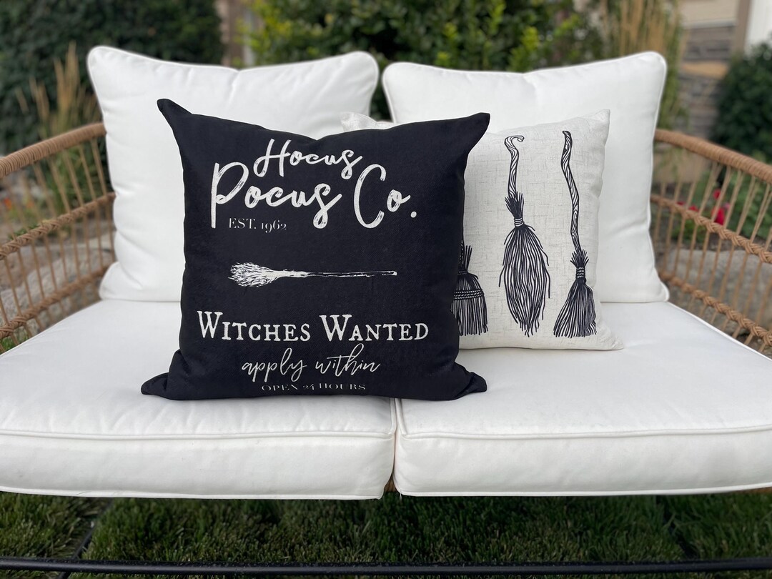 Hocus Pocus Halloween Pillow Cover Holiday Decor Witch Cover Indoor ...