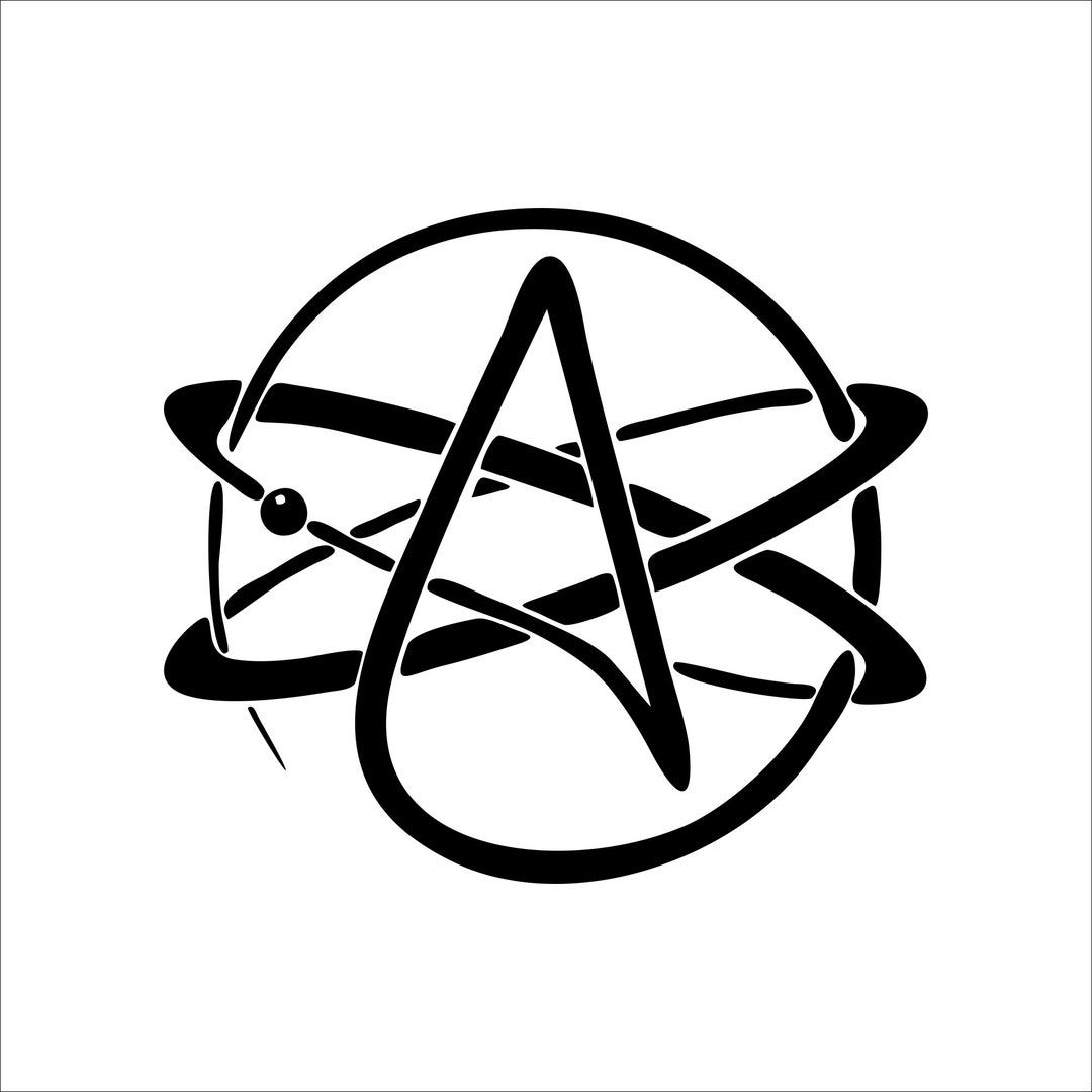 Atheist Symbol Decal Vinyl Decal / Sticker 2(TWO) Pack - Etsy