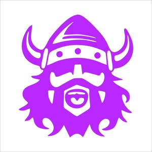 Bearded Viking Helmet Decal Vinyl Decal / Sticker 2(TWO) Pack - Etsy