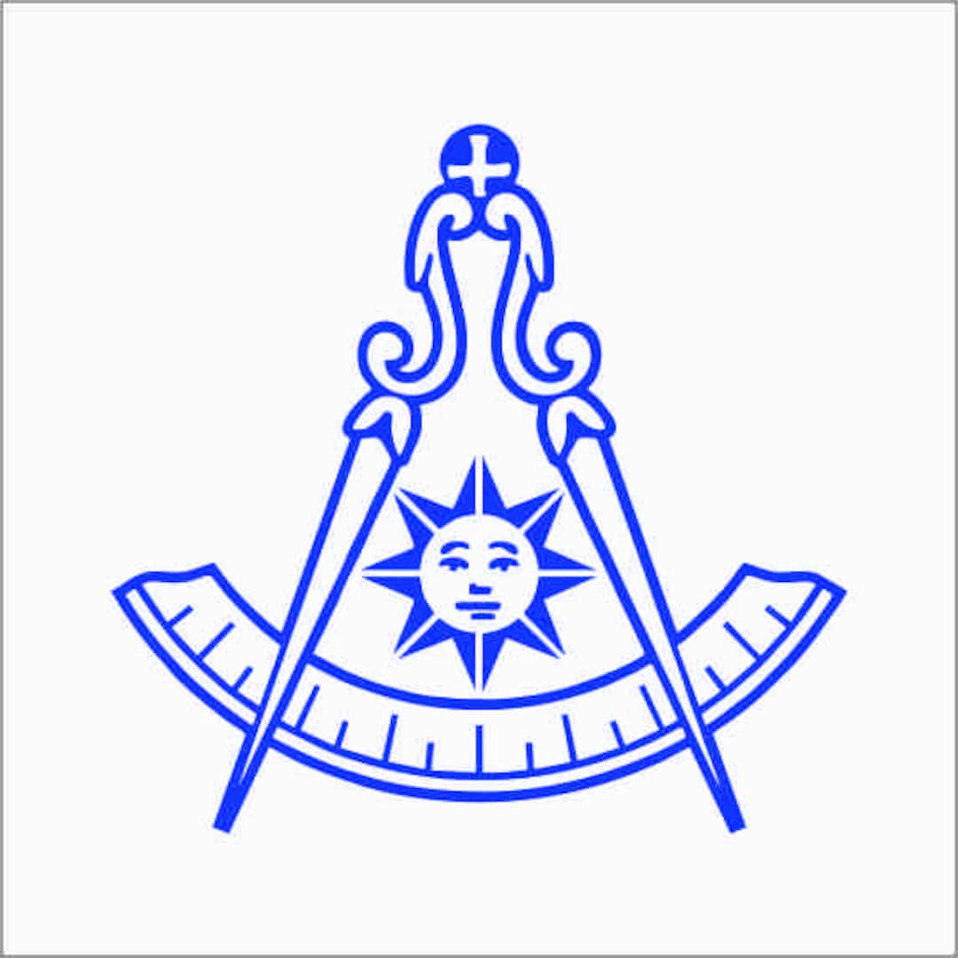 Mason Freemason Past Master Fraternal Vinyl Decal / Sticker 2TWO Pack ...