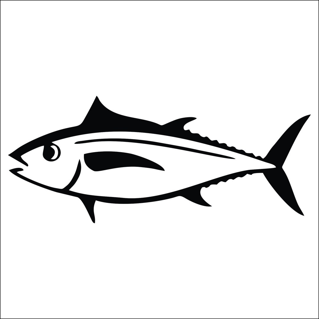 Tuna Fish Fishing Vinyl Decal / Sticker 2(TWO) Pack - Etsy