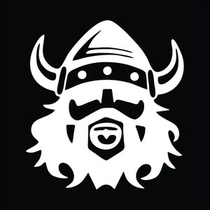 Bearded Viking Helmet Decal Vinyl Decal / Sticker 2(TWO) Pack - Etsy