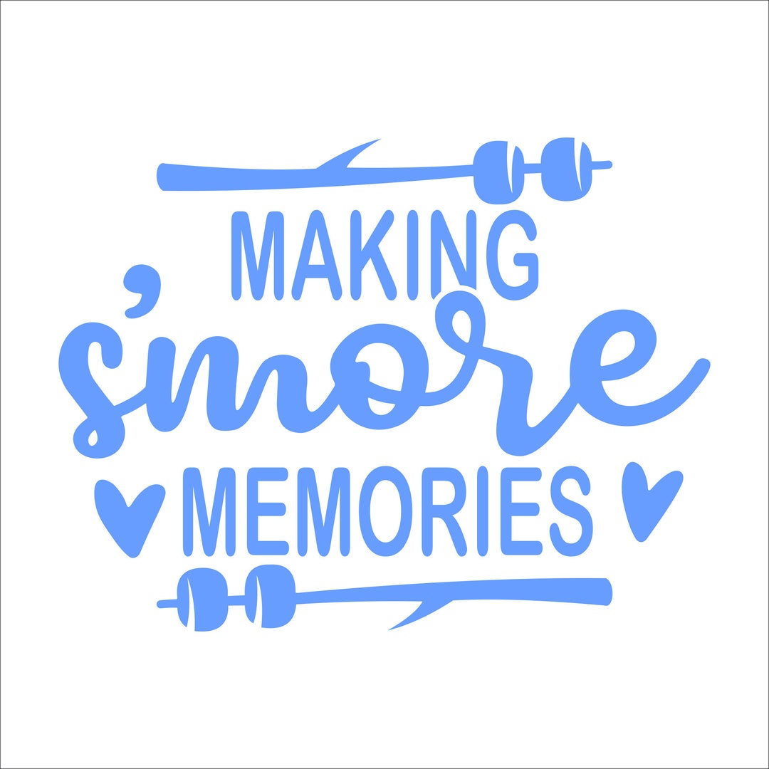 Making Smore Memories Decal Camping Bucket Decal DIY, Vinyl Decal - Etsy