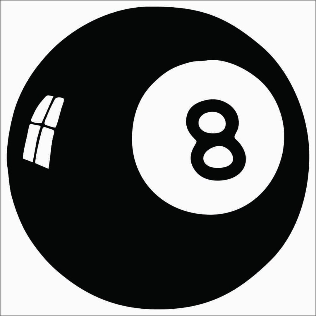 Eight Ball 8 Ball Vinyl Decal / Sticker 2(TWO) Pack - Etsy