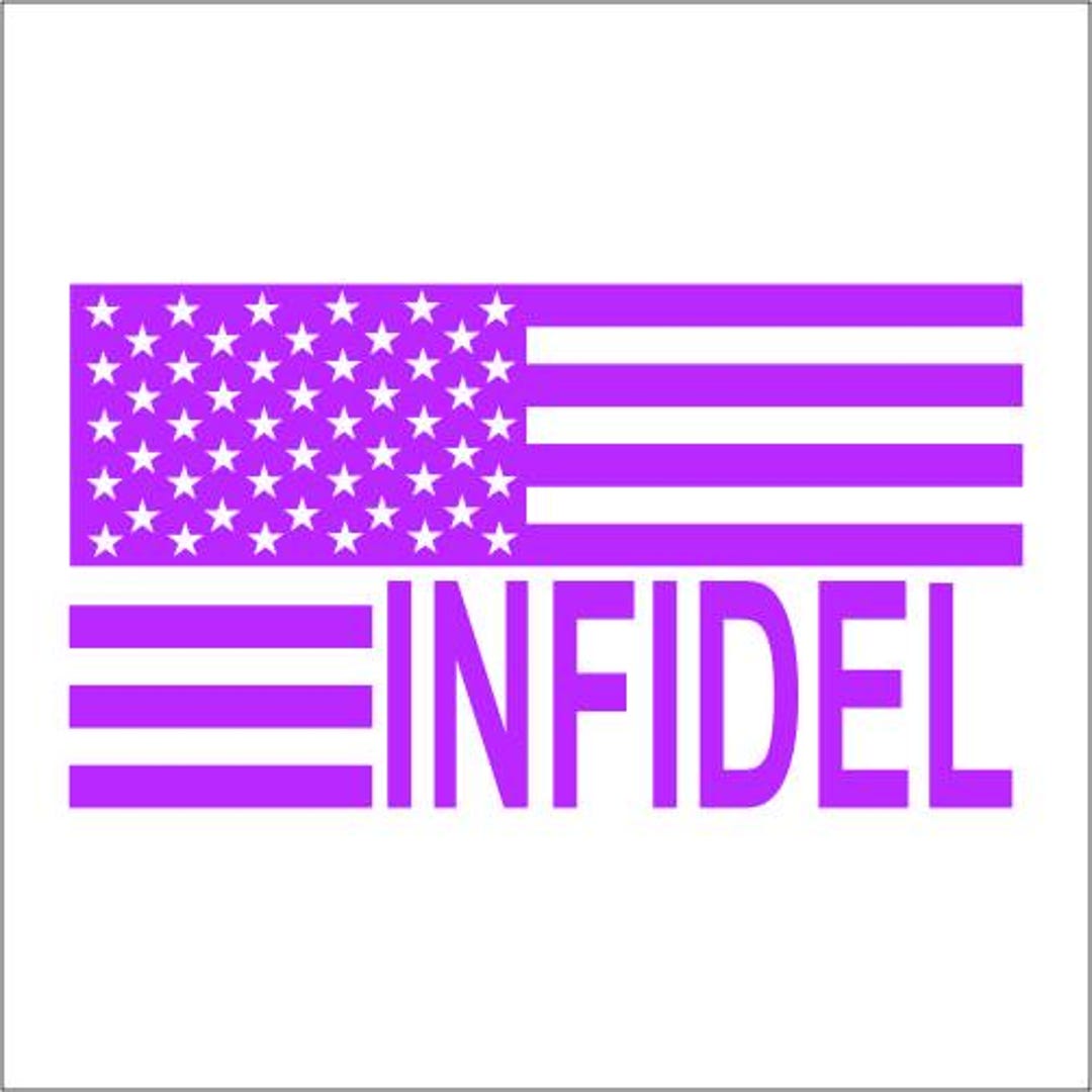 Infidel Flag Vinyl Decals / Stickers 2(TWO) Pack - Etsy