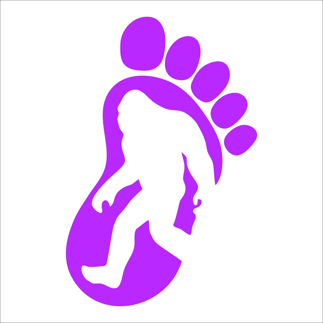 Bigfoot Footprint Vinyl Decal / Sticker 2(TWO) Pack - Etsy