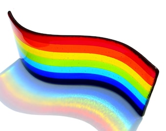 Rainbow Fused Glass - Etsy