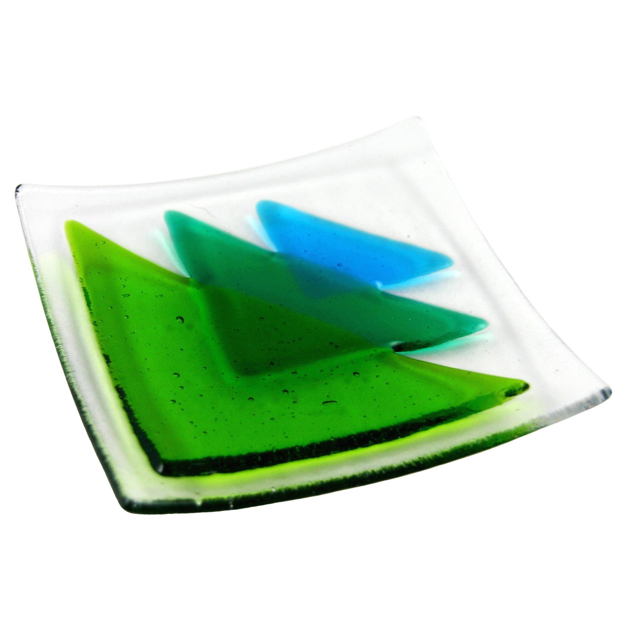 Fusion Triangle Fused Glass Bowl - Etsy