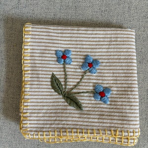 Blue Flower Bandana - Etsy